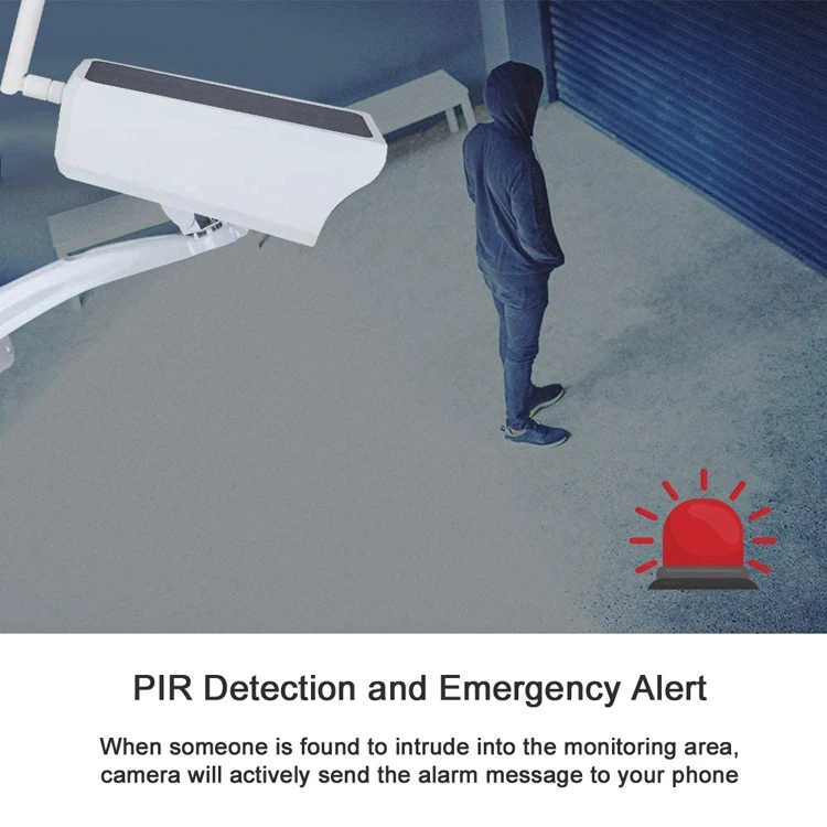 PIR Human Detection IP66 Waterproof Battery Powered 1080p HD IR 10m ...