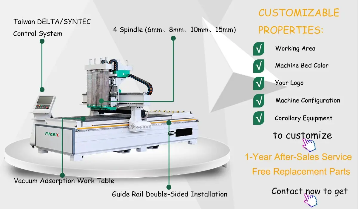 1325 CNC Router 4 Process - Precision Woodworking Machine