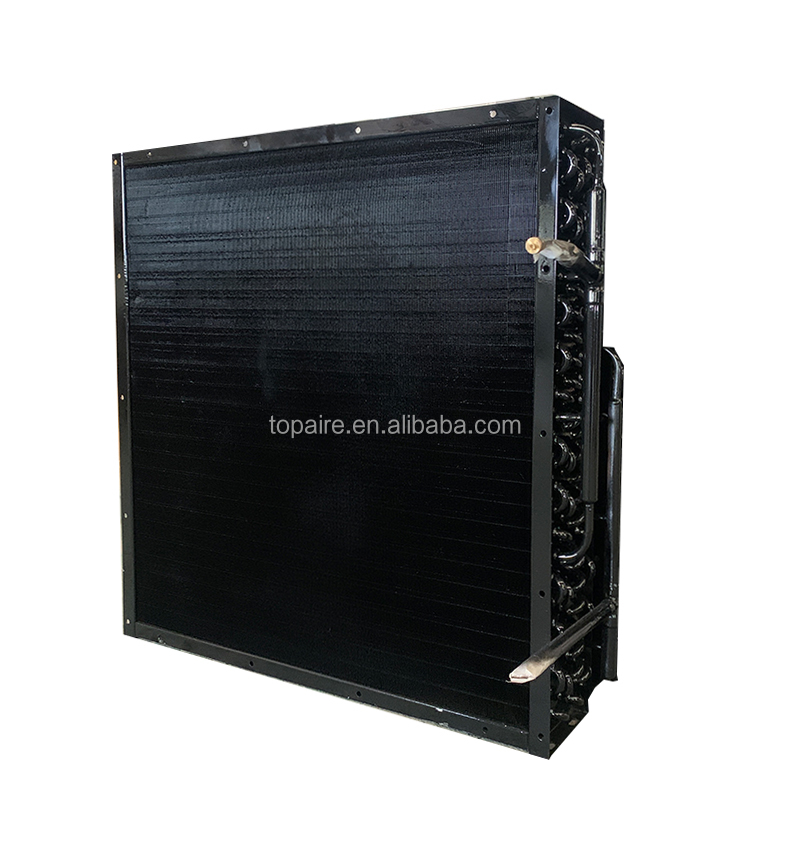 Epoxy Coating Aluminum Fins Evaporator Condenser Coils Customized Sizes ...