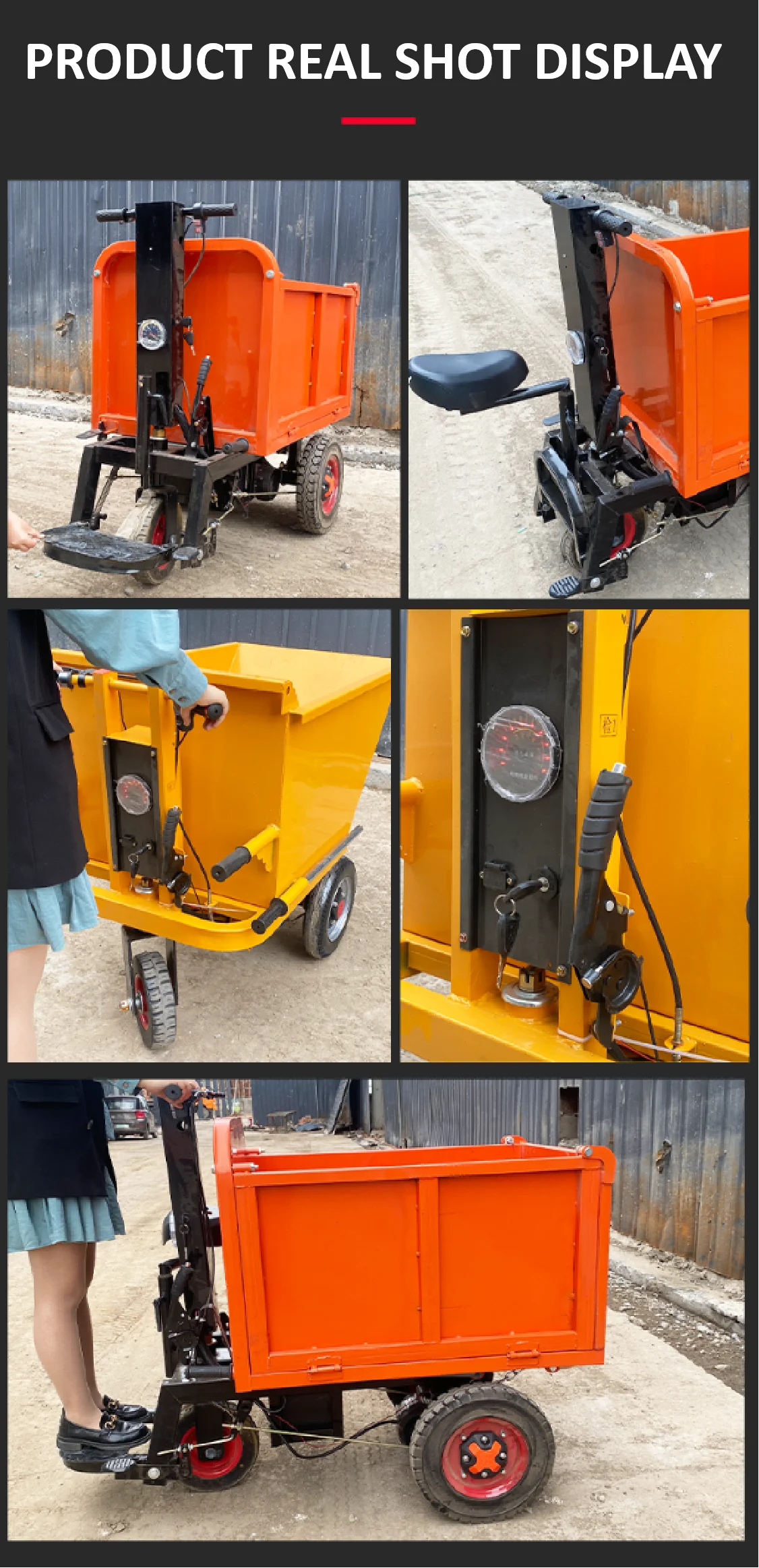 CE Special Type Hand Pushed Inclined Hopper Ash Hopper Truck 48v20a 500 ...