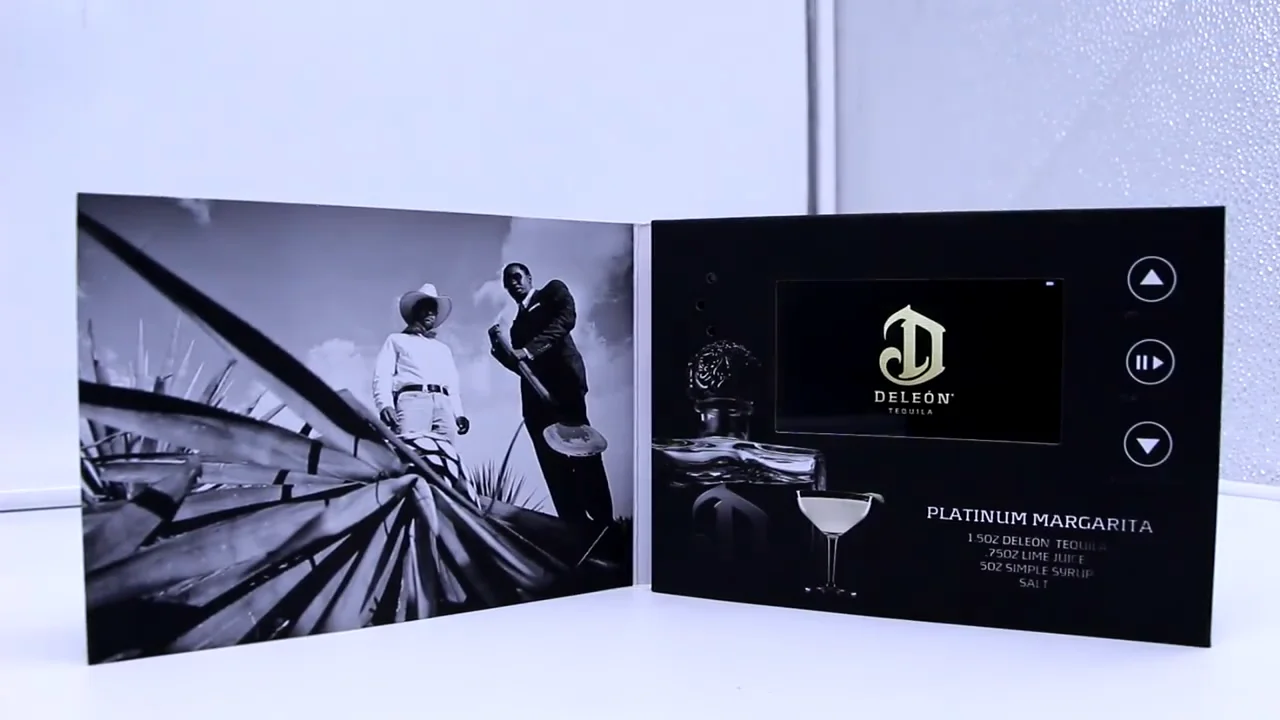 Personalized Video Brochure Lcd Screen Print Custom Design Card For ...