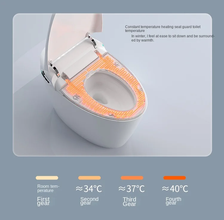 New Arrival White Ceramic Electric Toilet Automatic Flap Bathroom Wc ...