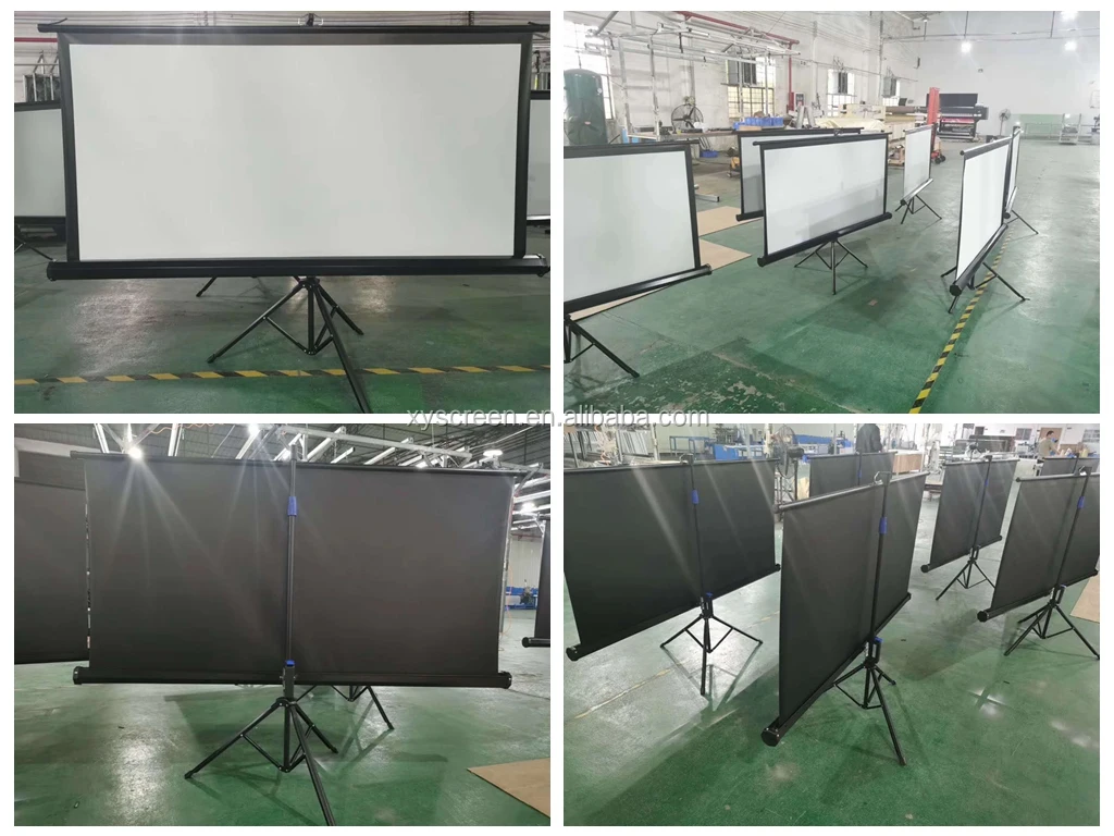 Durable Easy Pull Assemble System Xyscreen 120 Inch Tripod Projector ...