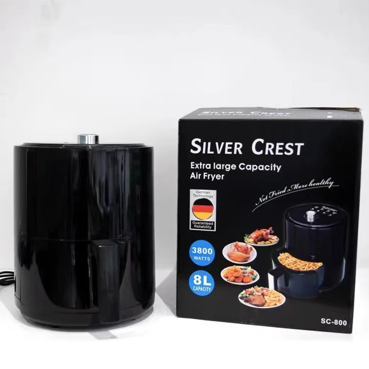 Crest 8l Air Fryer Hornos Electric Oven Silver 220v Ptfe New Round Household Gua Free Spare ...