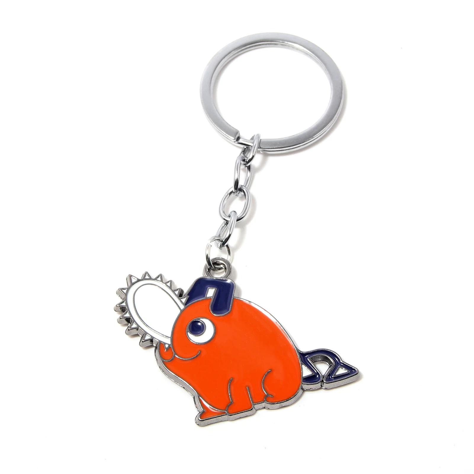 Cartoon Anime Devil Chainsaw Man Pendant Metal Badge Cute Squirrel ...
