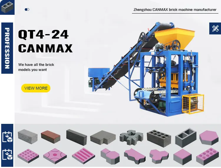 QT4-24 Concrete Block Making Machine - Efficient & Durable