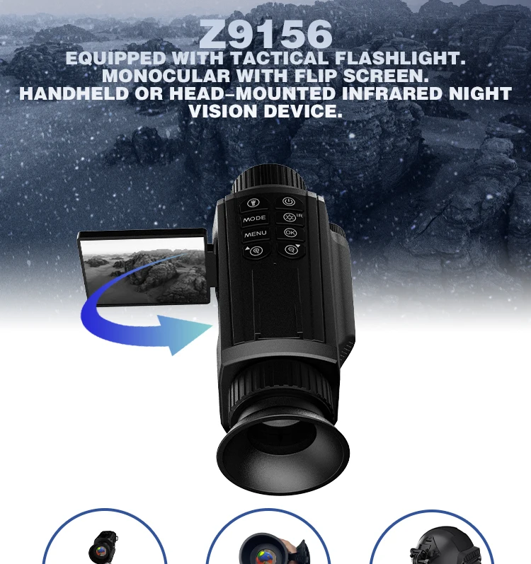 Upgraded 8x Magnification Digital Infrared Monocular Telescope ...