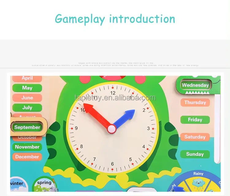 Montessori Educational Calendar - Seasonal Cognition Toys