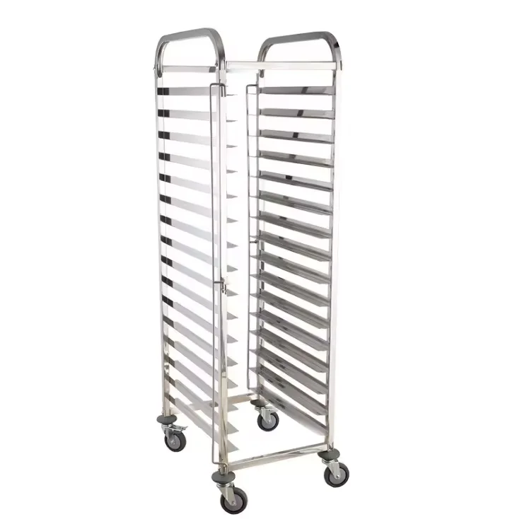16 Tier 1750x815x665mm Stainless Steel Customizable Trolley for Bakery ...