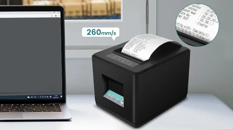 Usb+lan Bluetooth 80mmthermal Printer Receipt Barcode Label Printer ...
