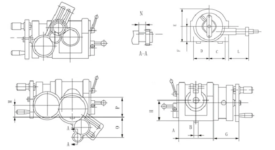 Small Bs Universal Dividing Head Index Center Index Center With ...