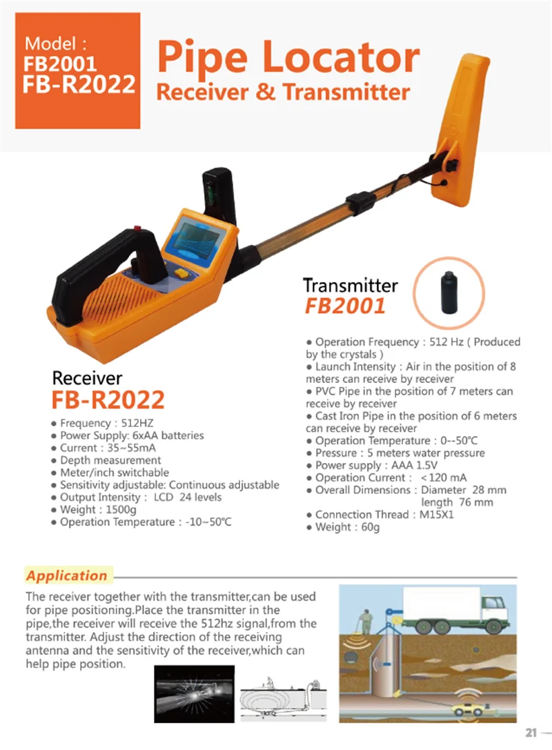 Sewer Positioner Pipeline Path Depth Locator Cable Pipeline Fault ...