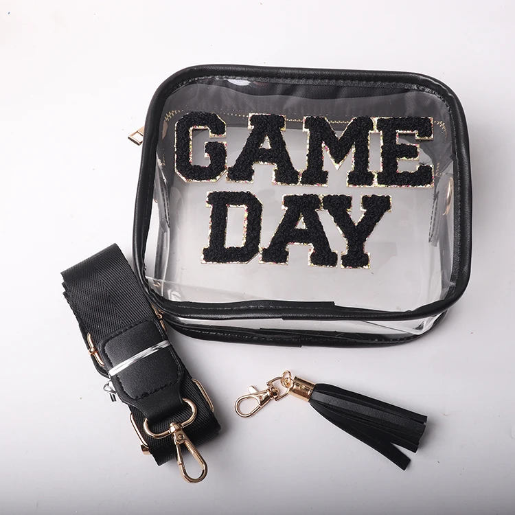 Wholesale Gameday Stadium Approved Clear Pvc Custom Bags Crossbody ...