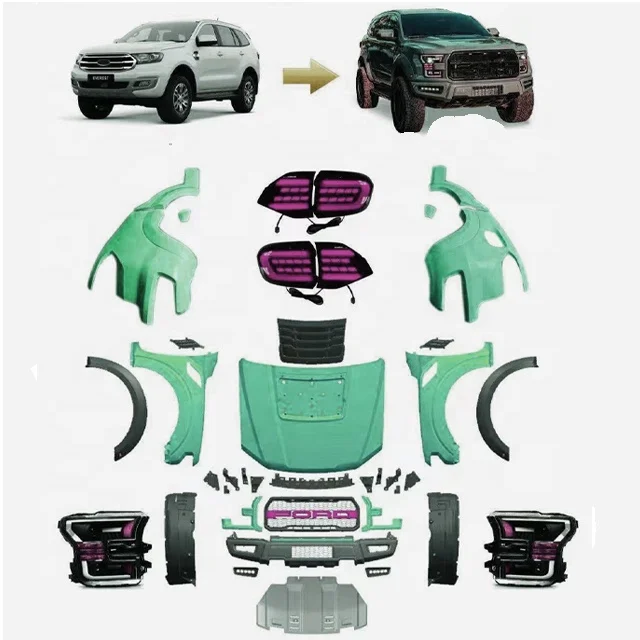 Modified Body Kit Everest Bumper Kit Convert Upgrade To F150 15-20 ...