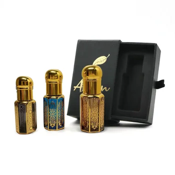 Custom Luxury Empty Essential Oil Tola Attar Bottles Boxes Set Magnetic ...