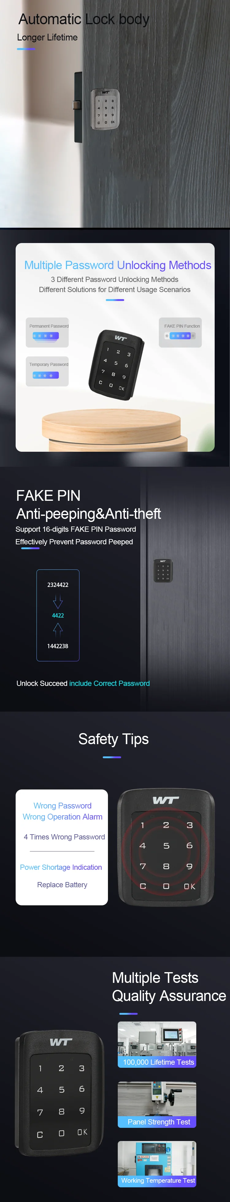M-1701A WANGTONG WT Smart High Quality Digital Keypad Locker Safe