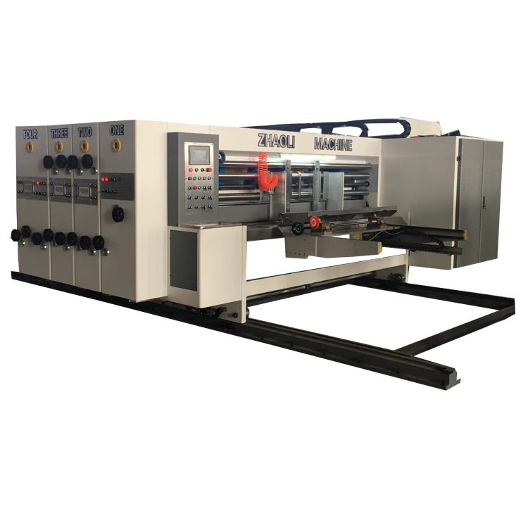 Pizza Box Making Corrugated Carton Making Machine Lead Edge Feeder 4 ...