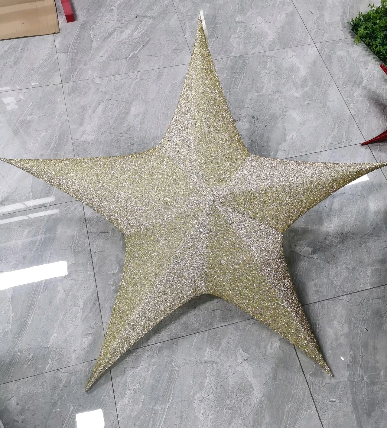 Xmas Decoration Ornament Fold Hanging Christmas Star Christmas ...