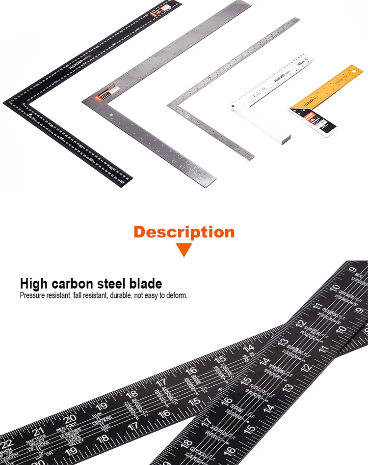 Professional Measure Tool 40x60cm Steel Square Metal Steel Square Ruler ...