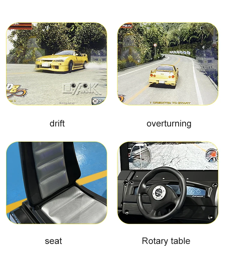 Indoor Amusement Video Game Arcade Initial D Racing Simulator Driving ...