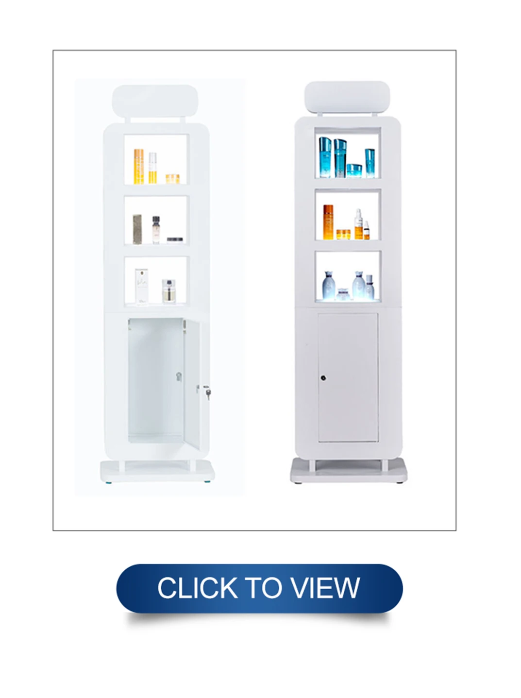 Custom Shopping Mall Shampoo Display Rack - Hair Color Product Display ...