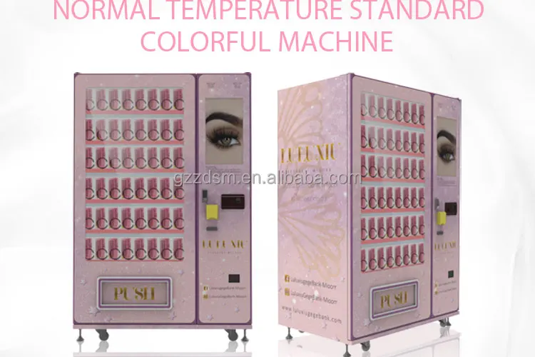 Zhongda Custom Pink Vending Machines Eyelash Vending Machine Automatic ...