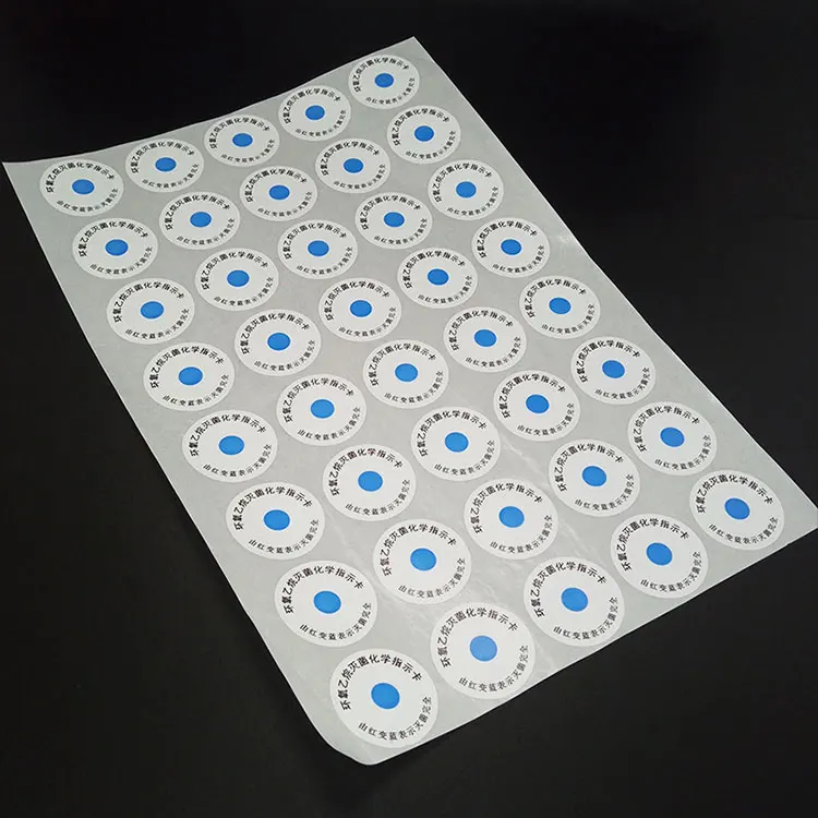 Alibaba.com: EO Gas Chemical Indicator Adhesive Label Red to Blue ...