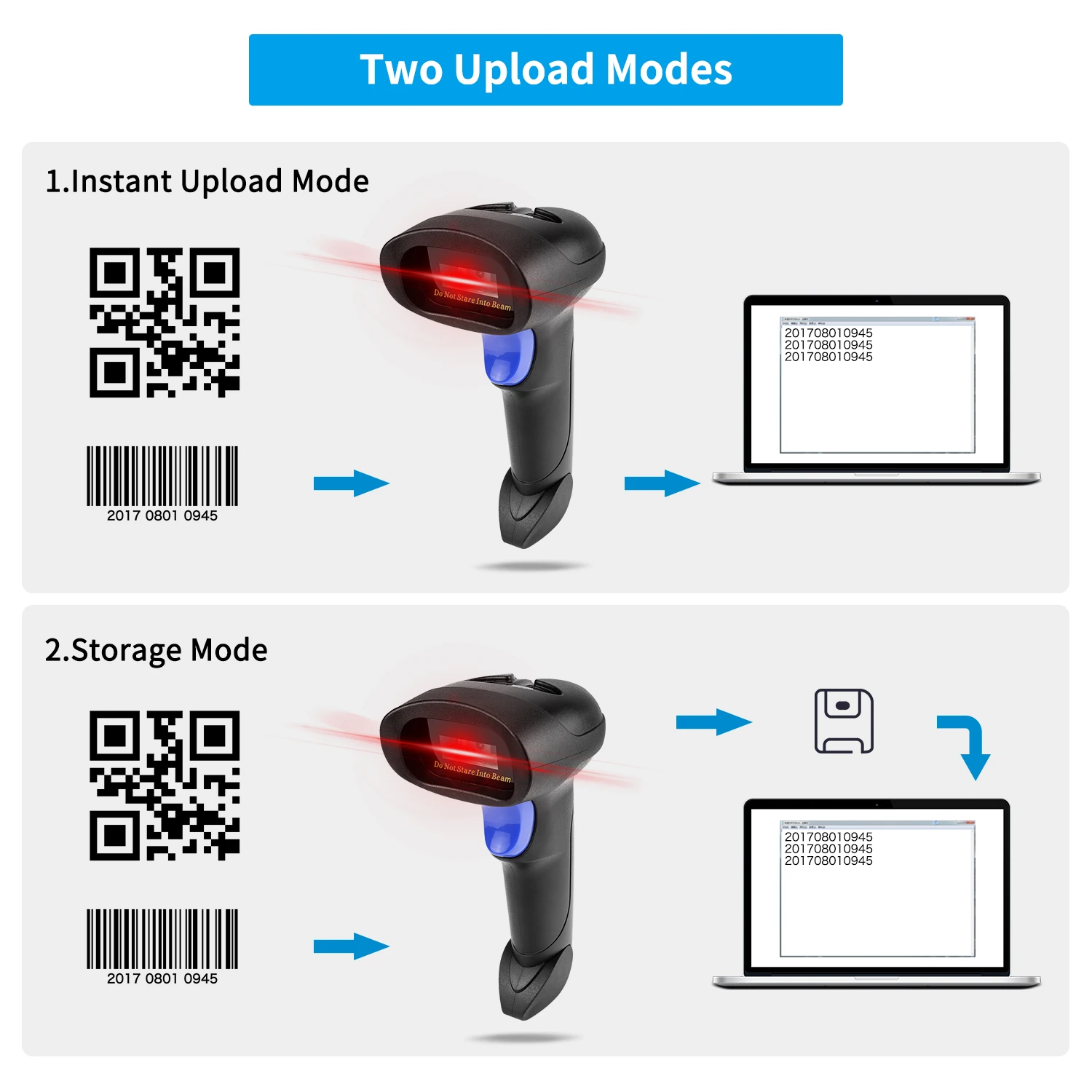 NETUM L8 Wireless 2D Barcode Scanner - QR/Barcode Reader with Stand for ...