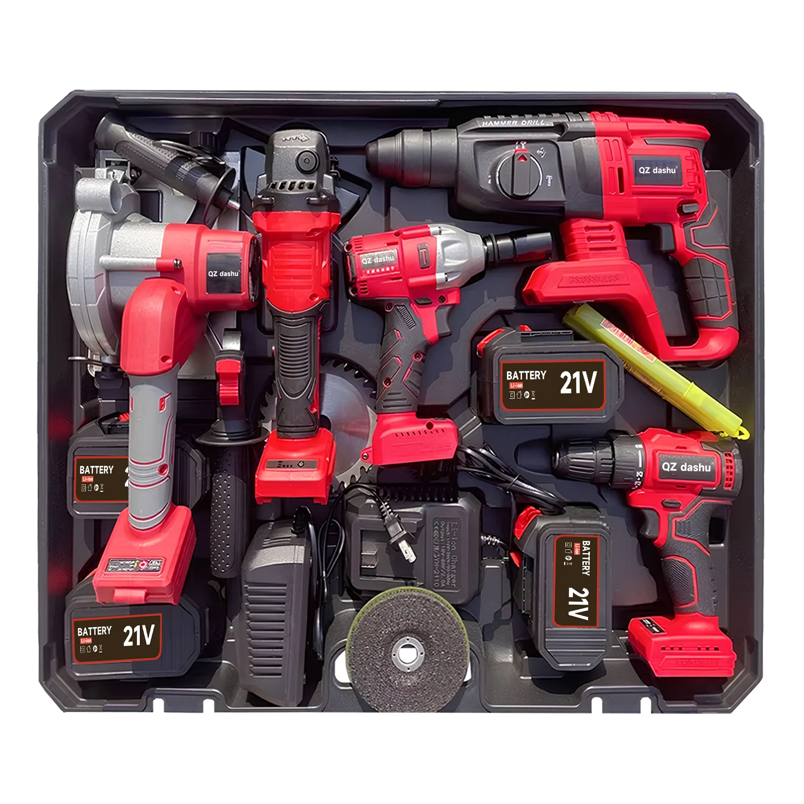 Wholesale Lithium Brushless Motor Cordless Tool Set 5 Pcs