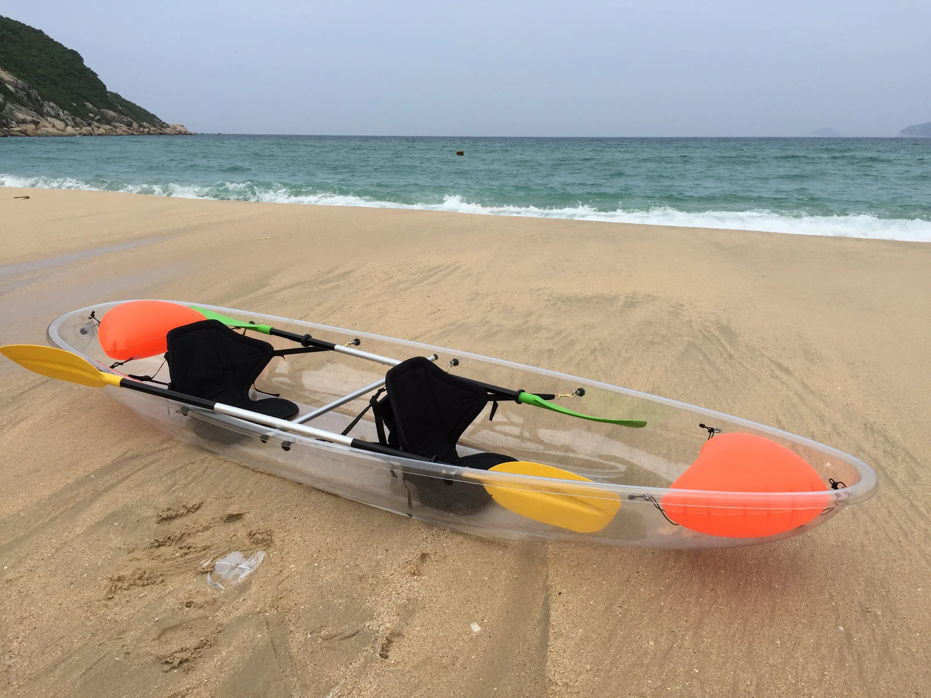 Alibaba.com: 3.38m double-seat clear transparent PC kayak with aluminum ...