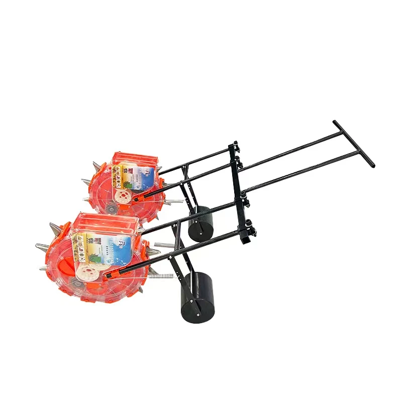 Double-Row Corn Planter Hand-Push Farm Cultivation Equipment with ...