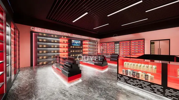 Tobacco Glass Counter Display Glass Showcase Cigarette Display ...