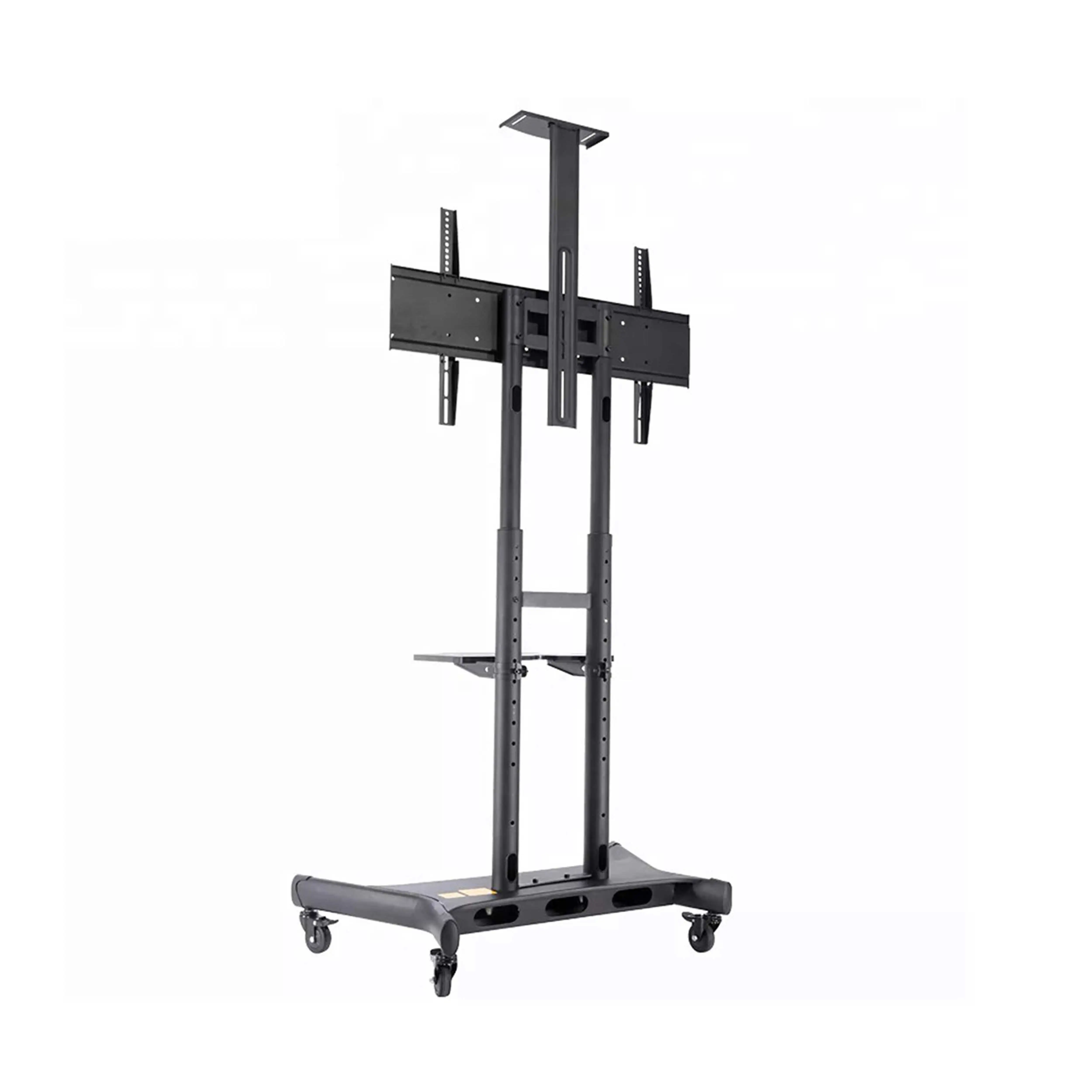Nbjohson Aluminum Tv Rolling Display Stand 55"-120" Large Screen ...