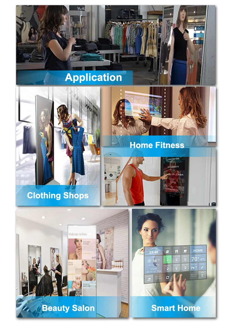 Magic Mirror Android 43 50 Inch Standing Magic Intelligent Mirror ...
