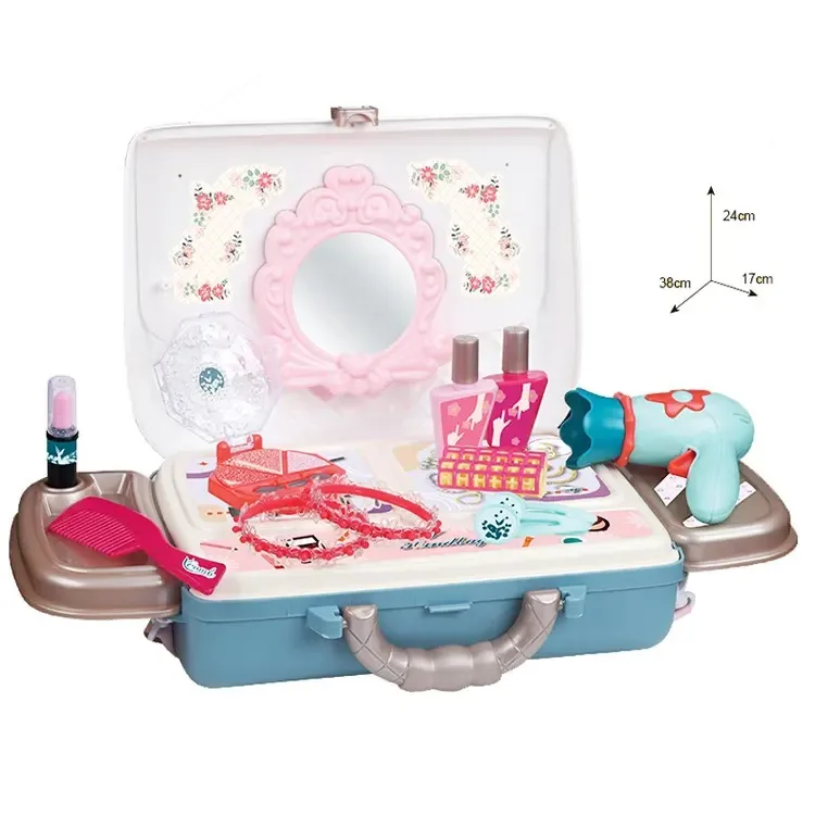 New Arrivals Girls Pretend Play Toy Set Beauty Girl Hair Dryer Tote Bag ...