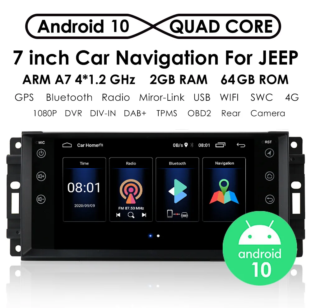 Android Navigation For Jeep Commander/compass/grand Cherokee/liberty ...