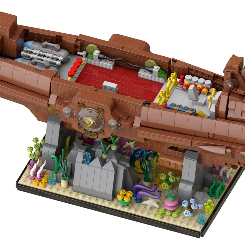 Buildmoc Leagues Under The Sea Nautilus Submarine Building Blocks ...