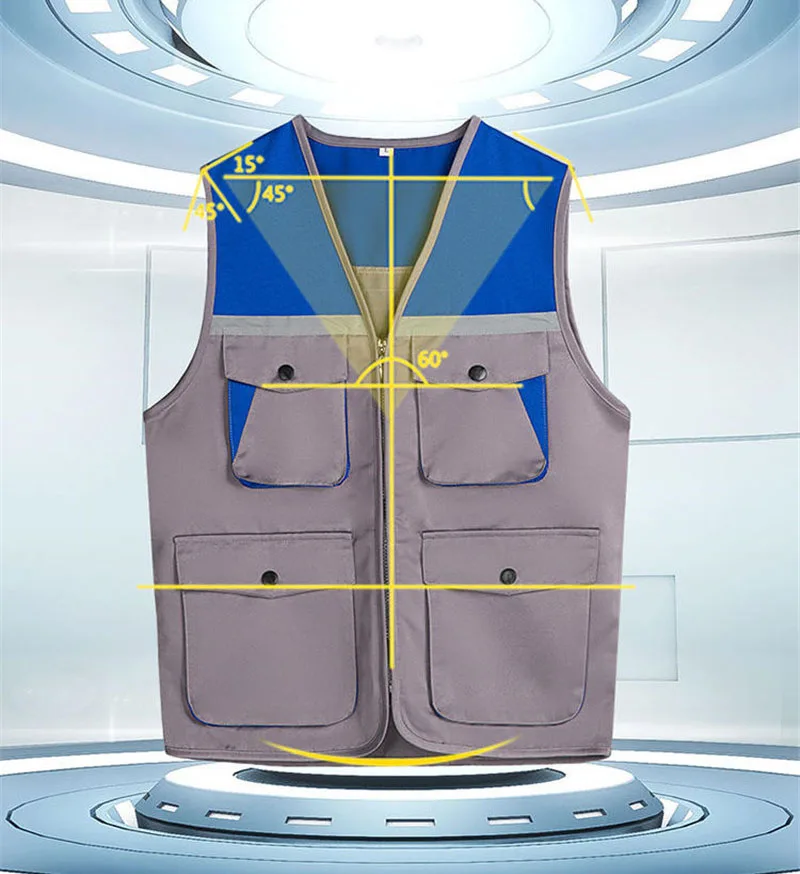 Reflective Strips Work Vest Cool Clothes For Men Women Vest ...