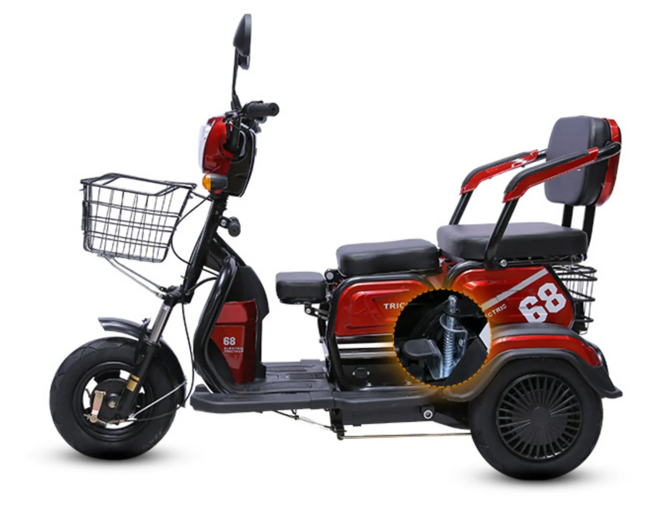 Electric Tricycle And Auto Rickshaw Direct Sales 3 Wheel Foldable ...