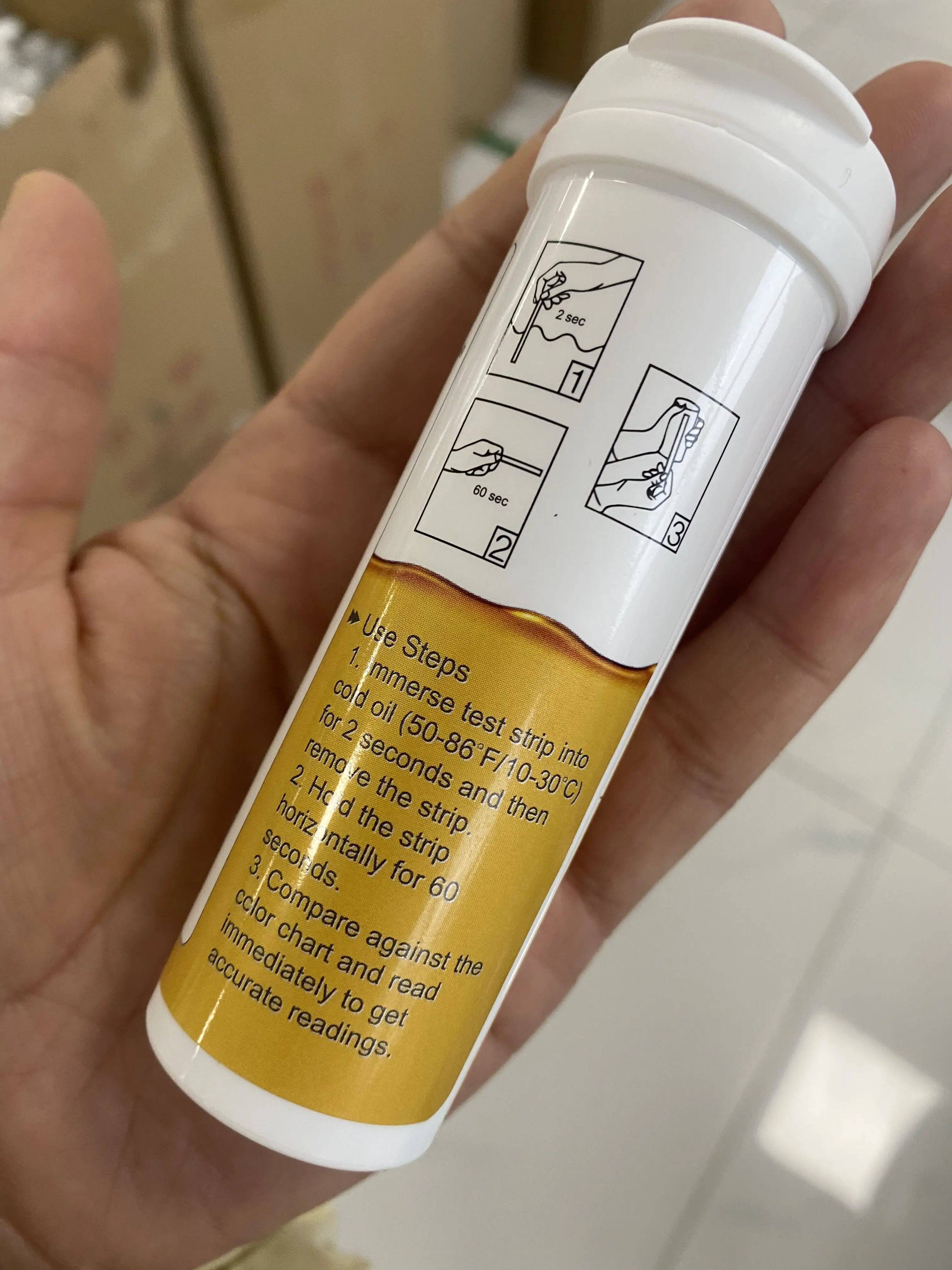 30PCS Free Fatty Acids Test Strip (0-5% FFA) Frying Oil Quality Test ...