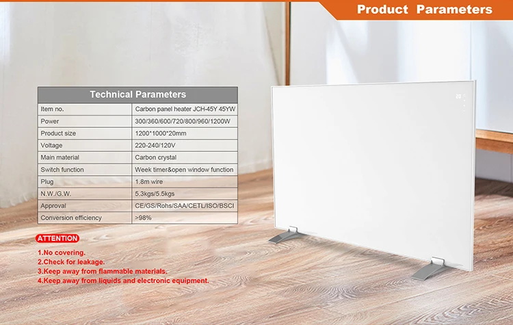 Electrical Home Infrared Radiant Ceiling Room Panel Carbon Crystal Wall ...