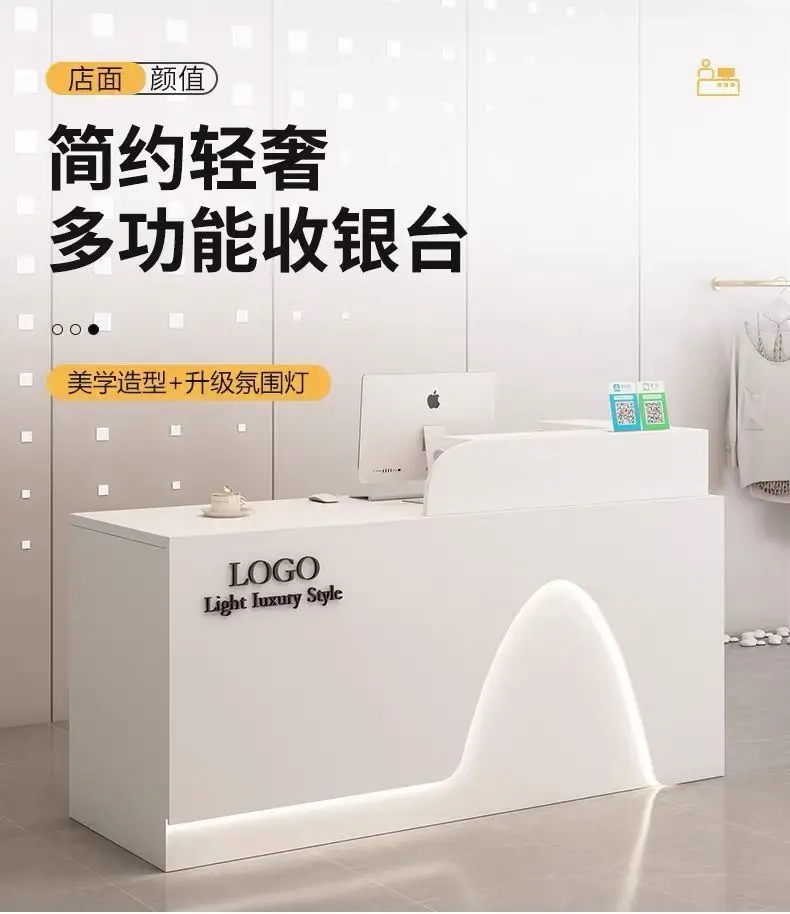 Modern Beauty Salon Furniture New Design Office Front Reception Desk ...