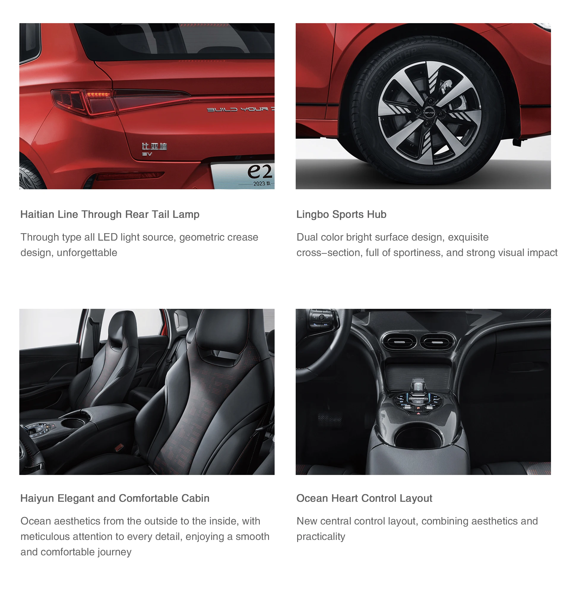 Compact Suv Byd Car Byd E2 Luxury Model 405 Km Long Range Made In China ...