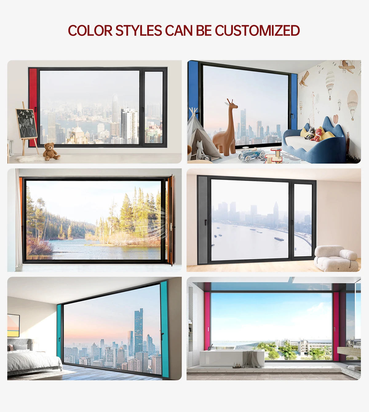 Aluminium Window Weidun 75 Micro Ventilation Broken Bridge Aluminum ...