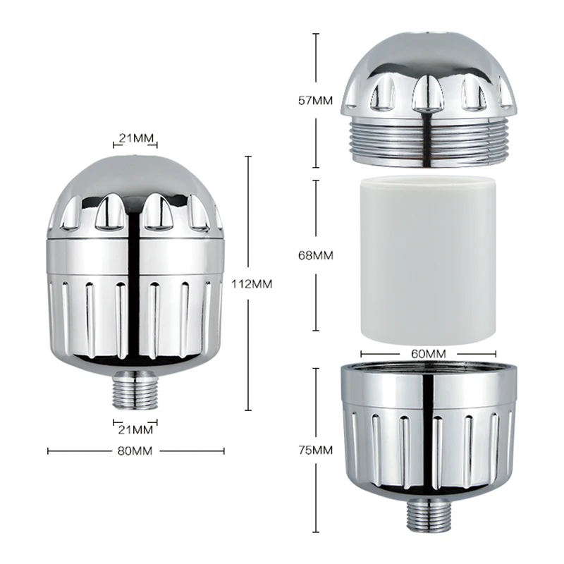 Factory Price Water Shower Filter KDF Activated Carbon Calcium Mixed ...
