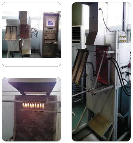 ASTM E162 Test Analysis Furnace Radiant Panel Flame Spread Lab Fire Testing