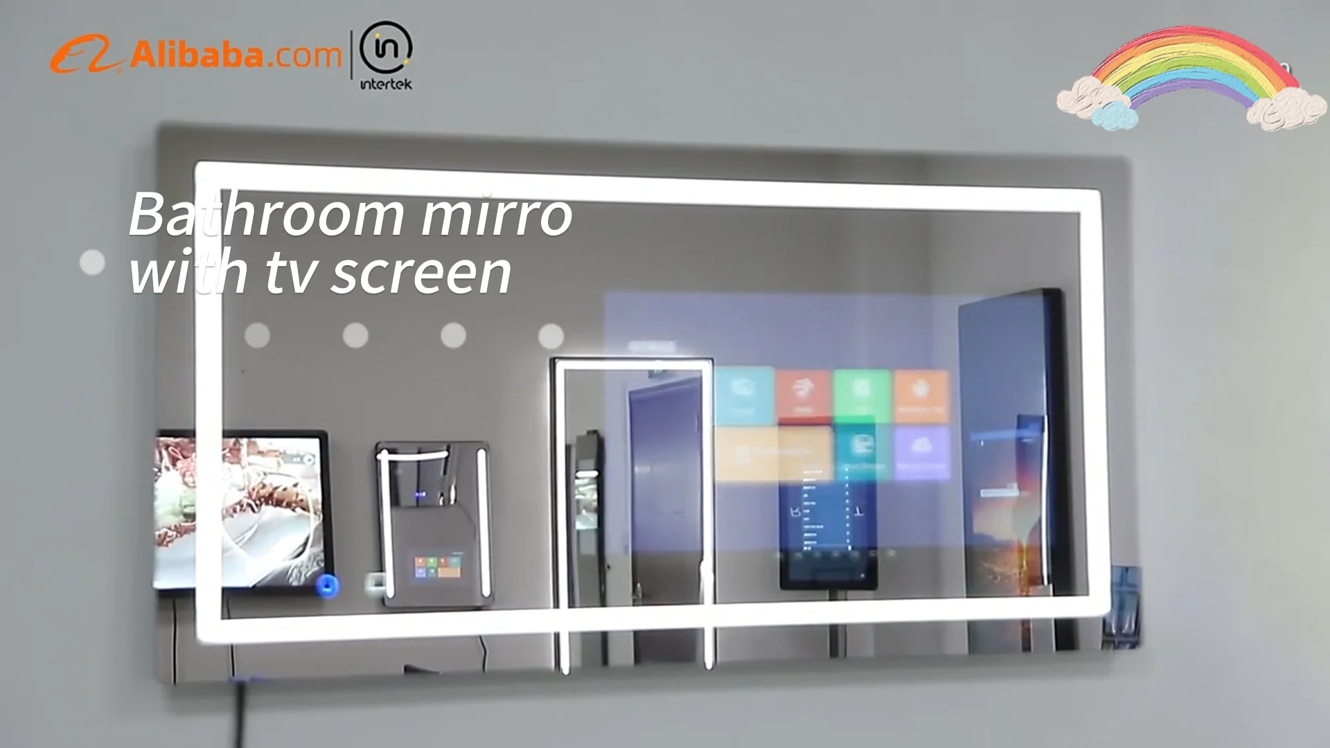 Washingroom Frameless Hotel Home Touch Screen Led Lighting Smart Mirror ...