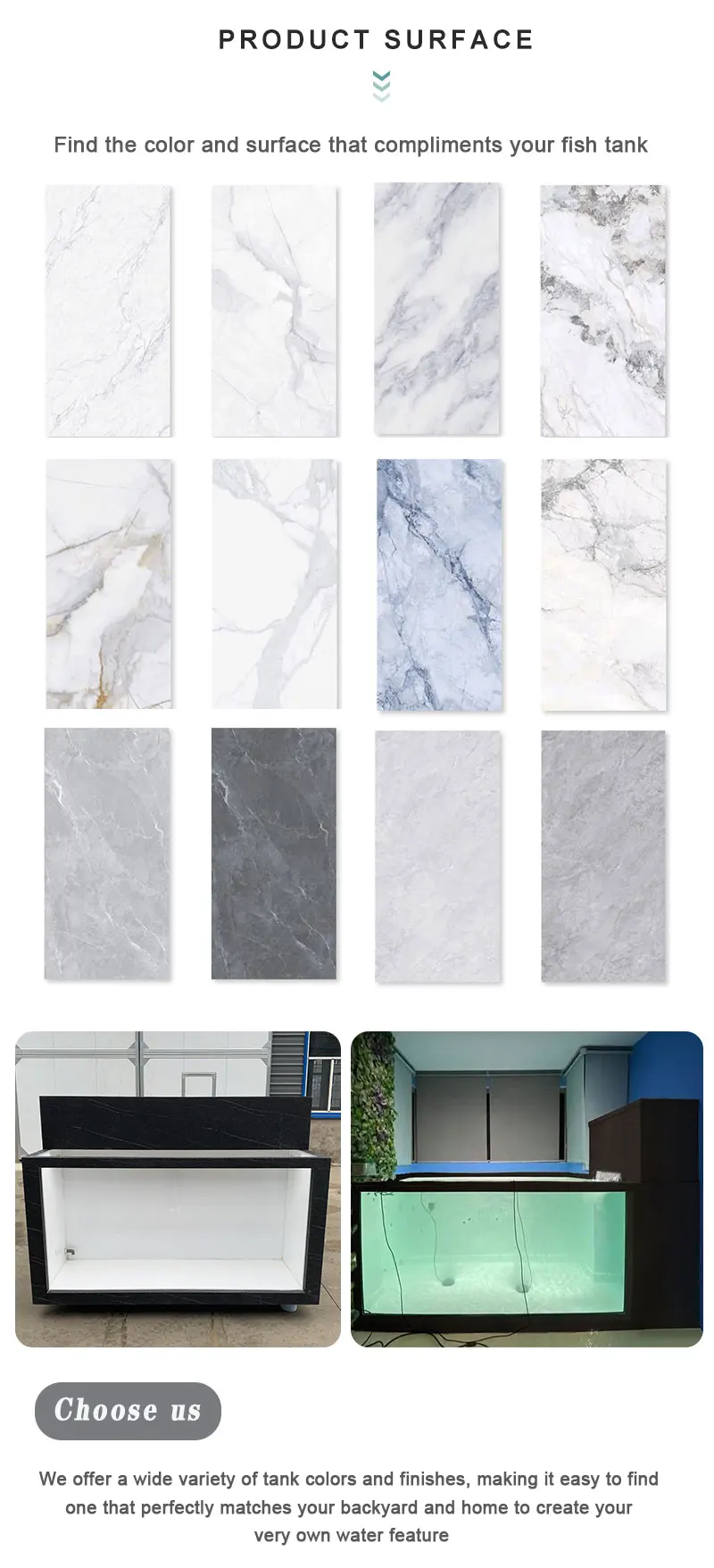 Custom Size Fiberglass Frp Large Family Indoor Commercial Fish Tank ...