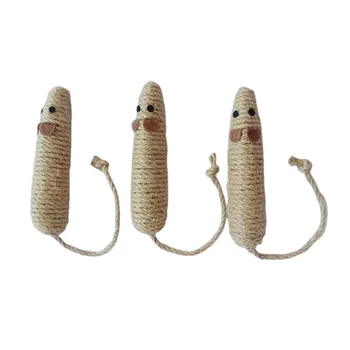 New Design Sisal Weasel Feather Tinker Bell Teaser Mouse Toys For Cat ...