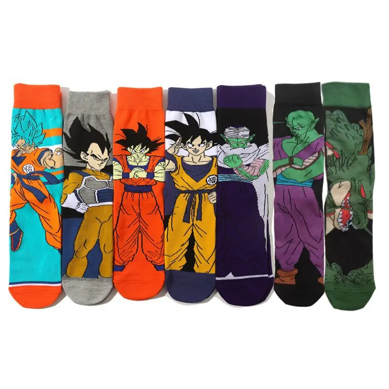 Dbz Character Socks Goku Vegeta Frieza Piccolo Son Goku Adult Crew ...